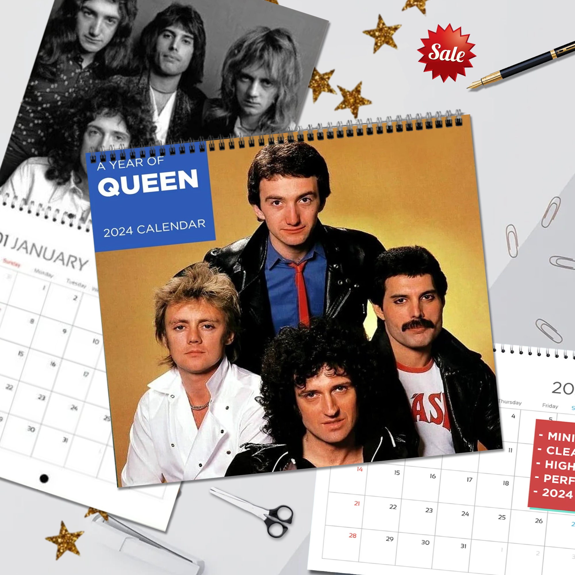 2024 Queen Wall Calendar, Queen 2024 Celebrity Desk Calendar, Wall ...