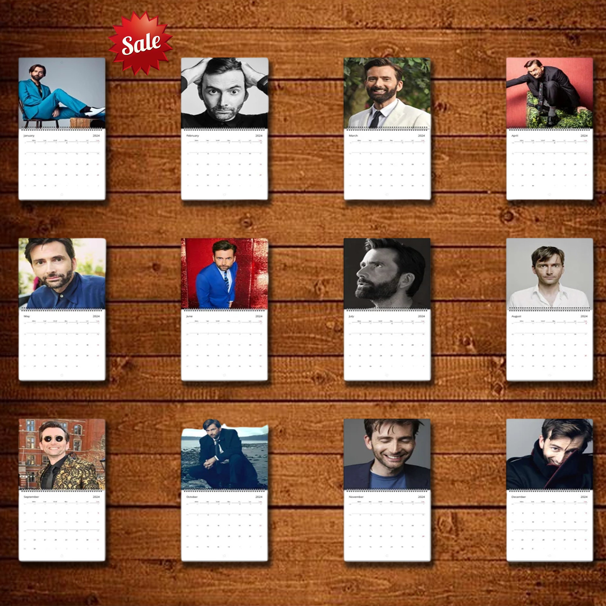Calendario da parete David Tennant 2024, Calendario 2024, David Tennant Planner 2024 venduto da ...