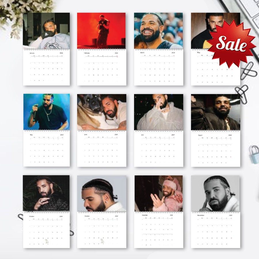 2024 Drake Slime You Out Wall Calendar, Wall Calendar 2024 Planner 2024 ...