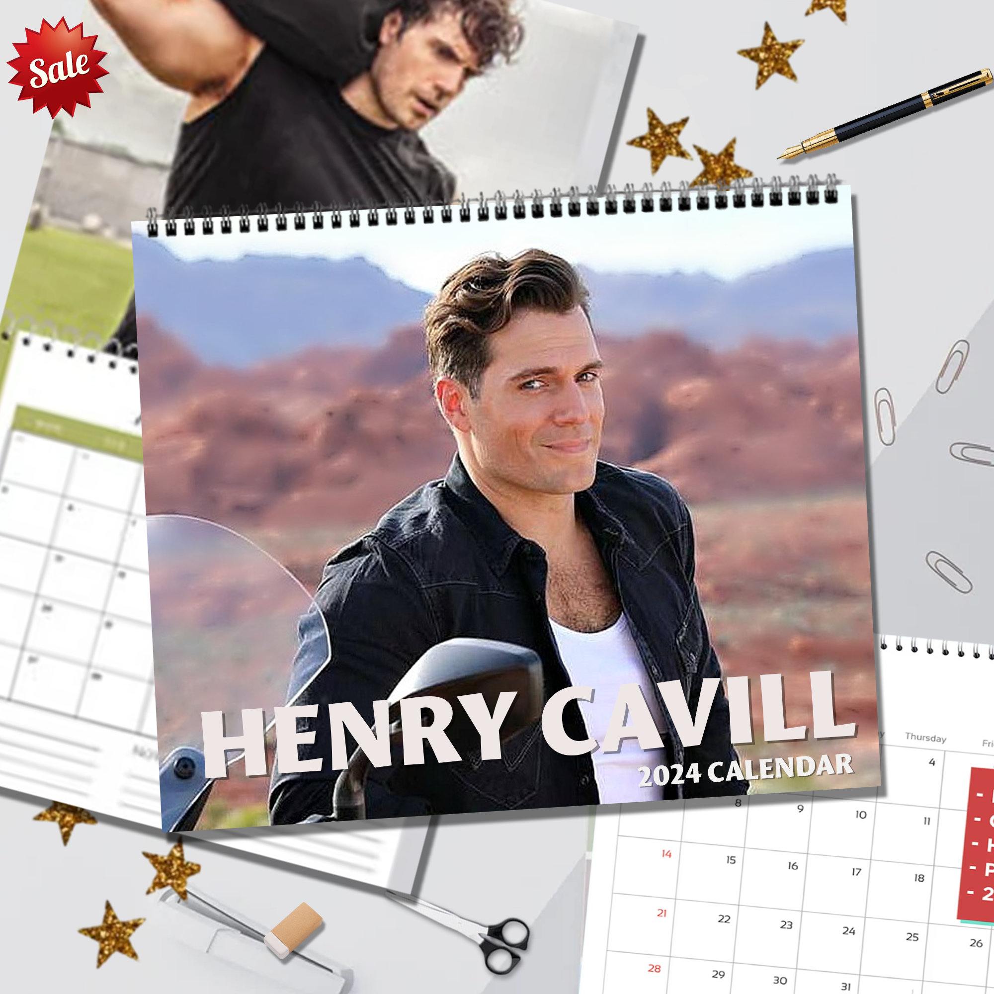 Henry Cavill 2024 Wall Calendar, Henry Cavill Wall Calendar, Planner ...