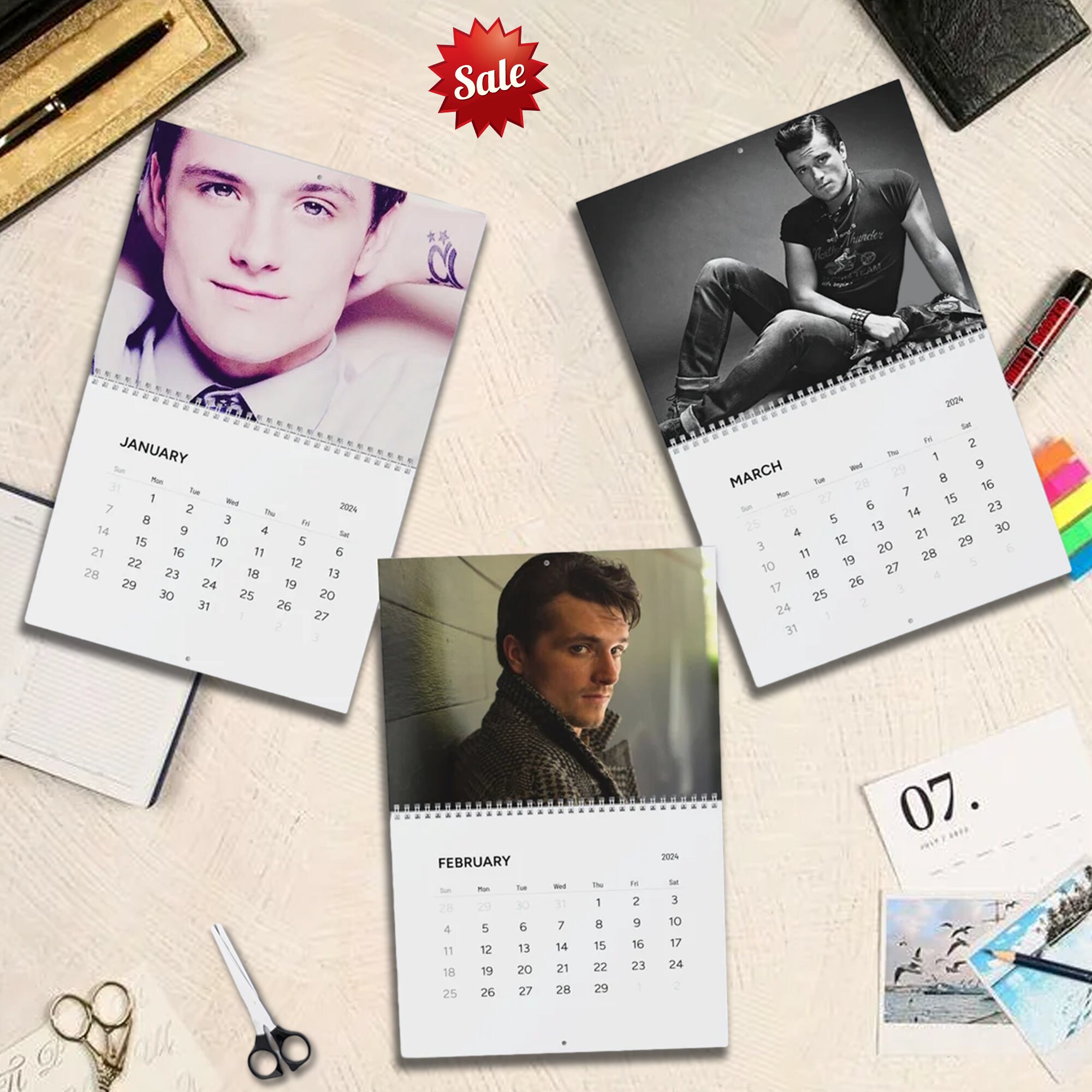 2024 Josh Hut-cherson Wall Calendar, Josh Hut-cherson 2024 Wall ...