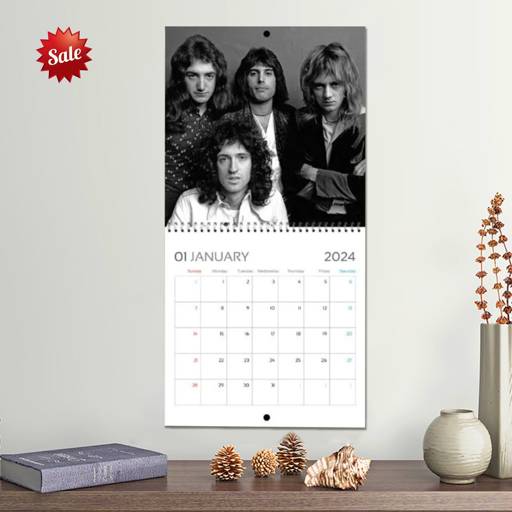 2024 Queen Wall Calendar, Queen 2024 Celebrity Desk Calendar, Wall ...