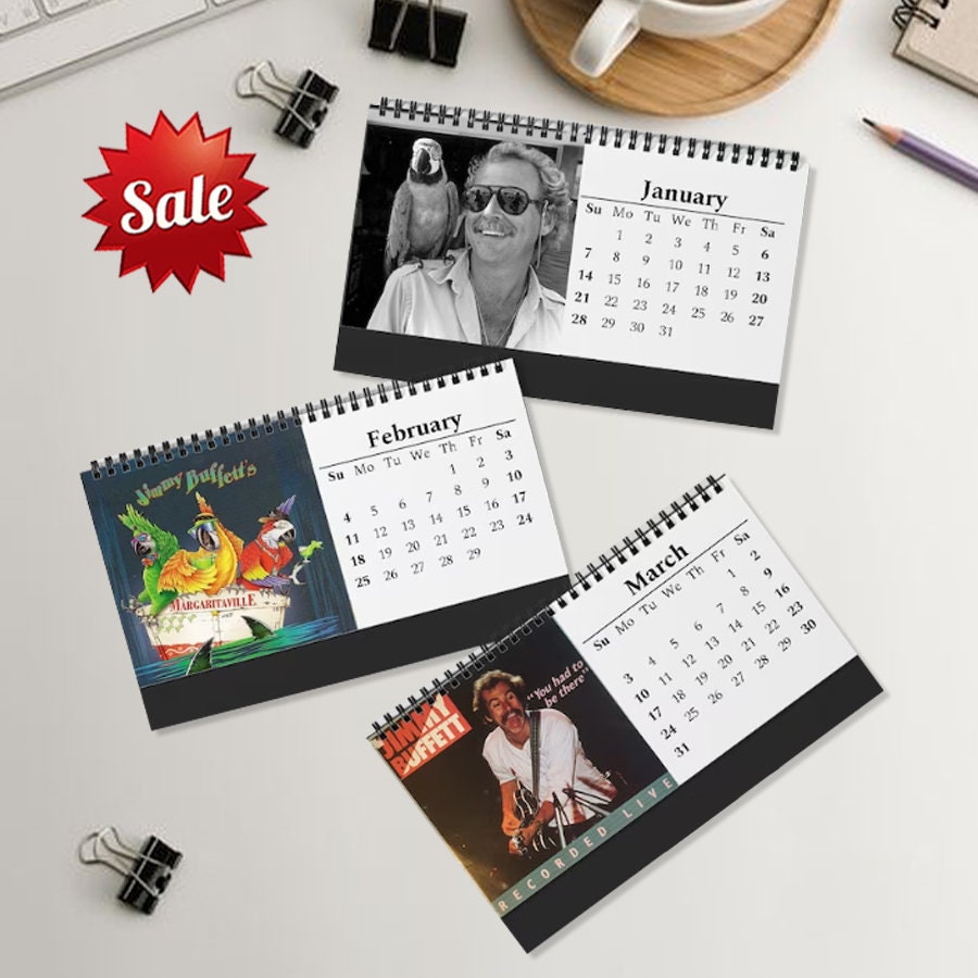 Jimmy Buffett 2024 Desk Calendar, Parrothead Margaritaville Country ...