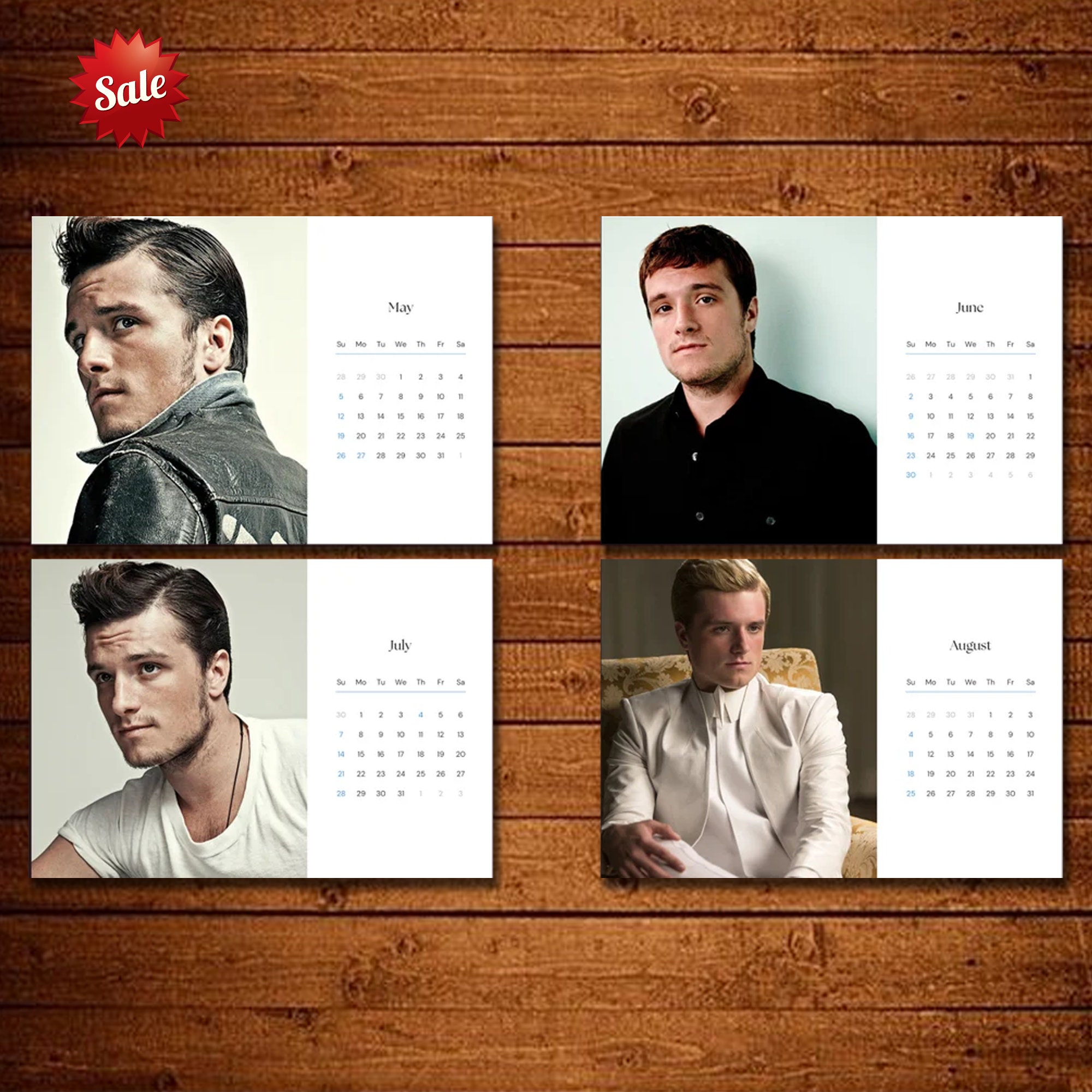 2024 Josh Hut-cherson Desk Calendar, Josh Hut-cherson 2024 Wall ...