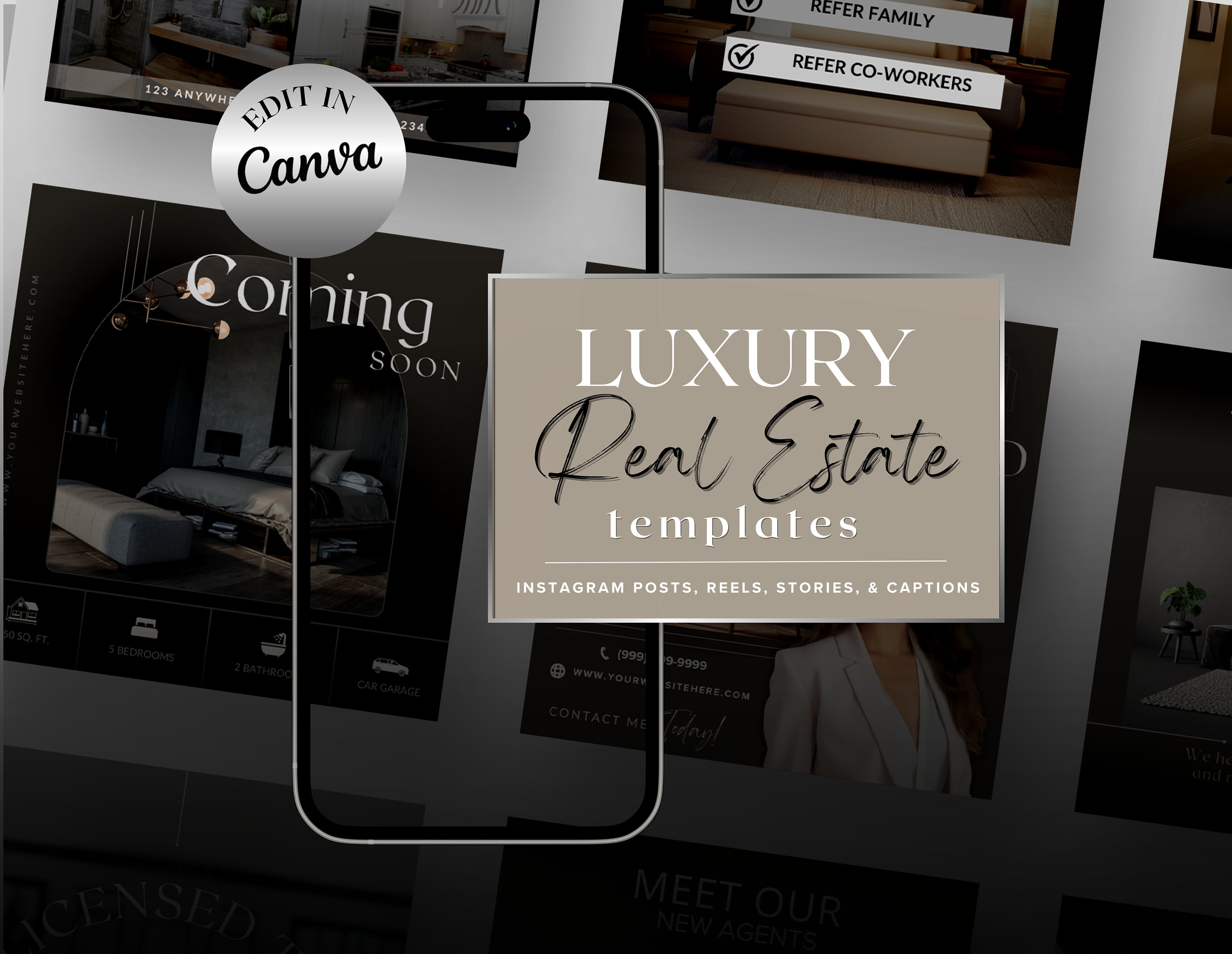 90+ Real Estate Templates Luxury Real Estate Branding Real Estate Reels ...
