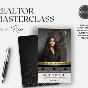 Realtor Masterclass Flyers Real Estate for Instagram Edit in Canva - Etsy