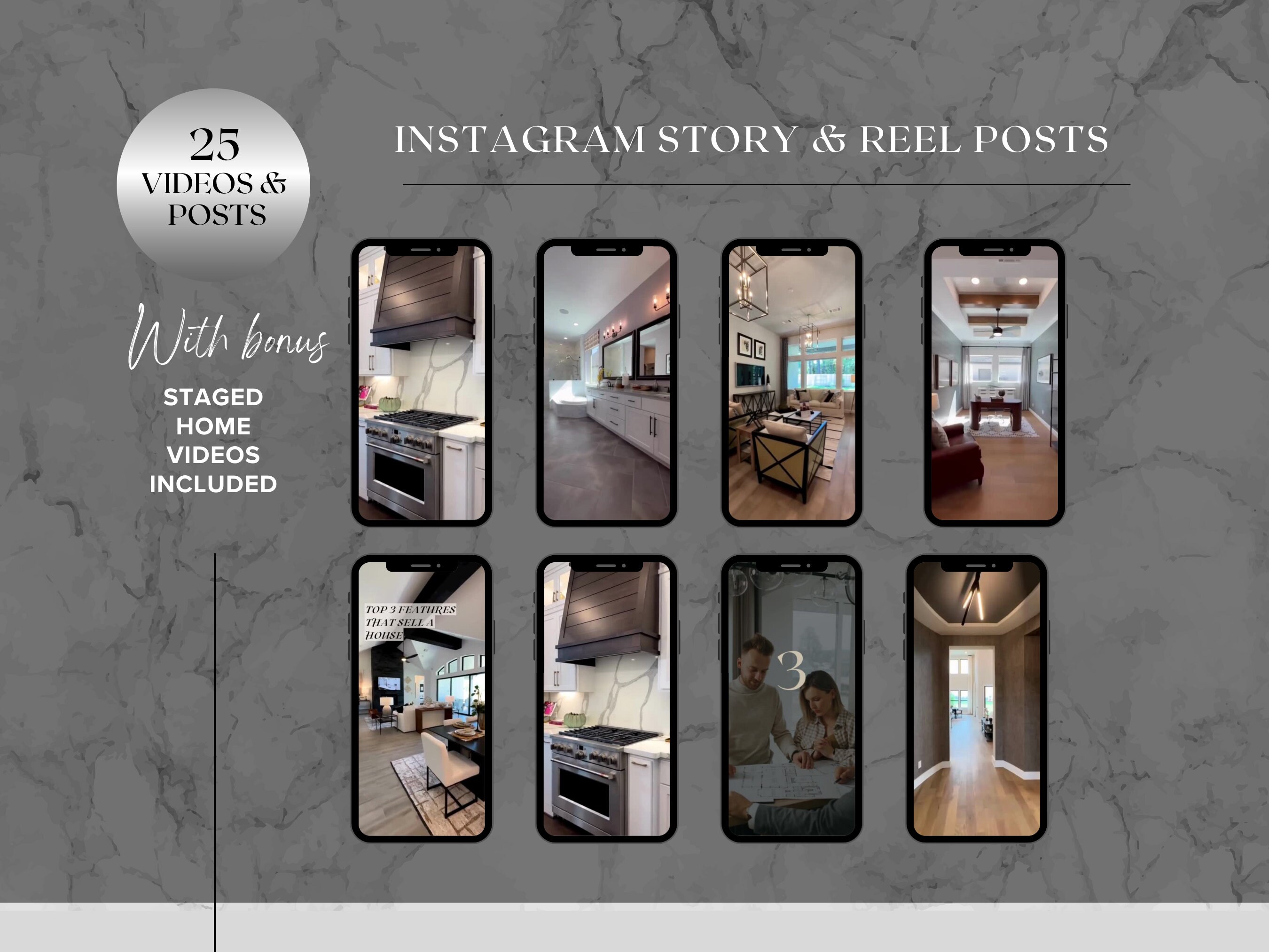 24 Luxury Real Estate Reel Videos With Captions - Etsy