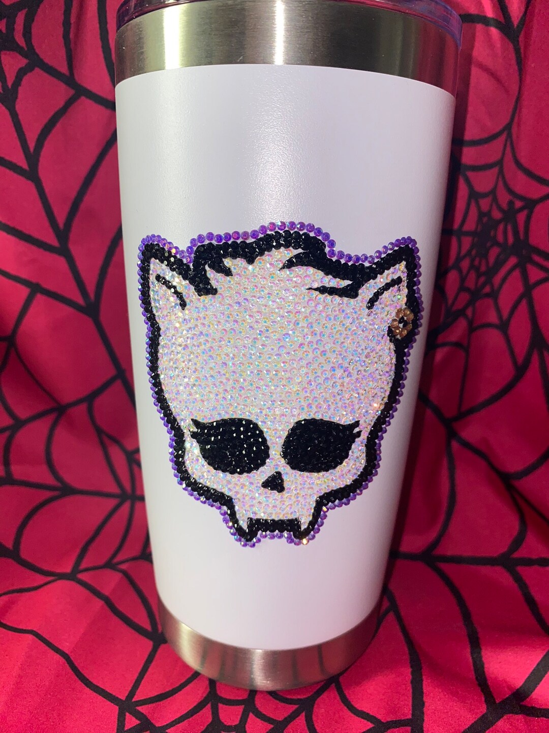 MH Clawdeen Wolf Skullette Tumbler - Etsy