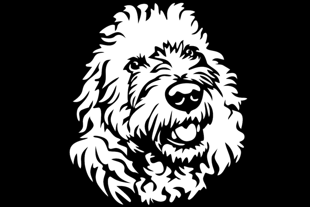 GOLDEN DOODLE Sticker Car Sticker Sticker Golden Doodle Head 5547 - Etsy