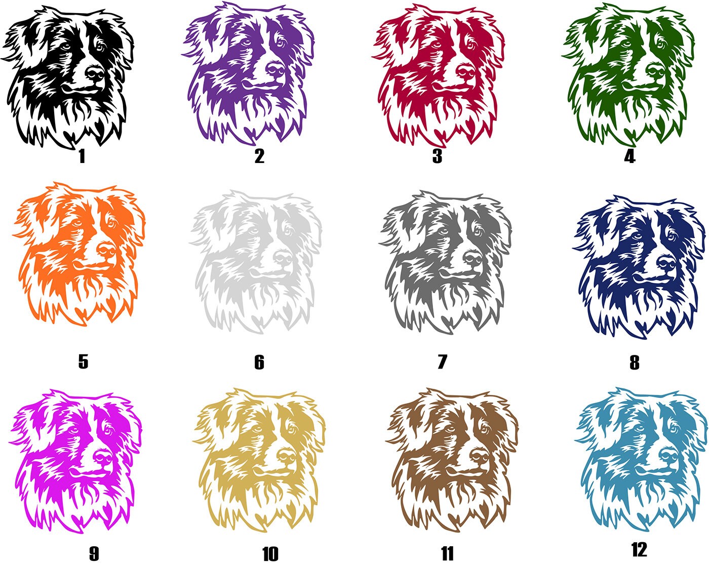 AUSTRALIAN SHEPHERD Aussie Decal Bumper Sticker Australian Shepherd ...