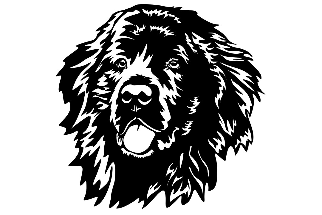 NEWFOUNDLAND Sticker Purebred Dog Sticker Car Sticker Newfoundland Head ...