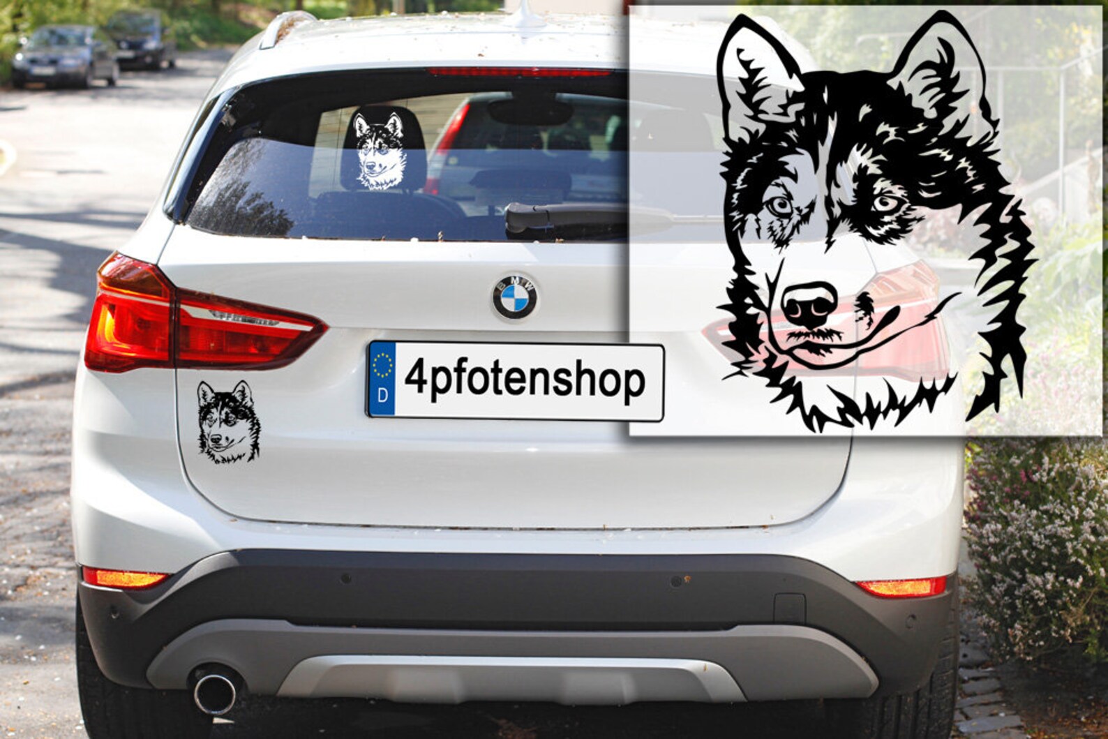 SIBERIAN HUSKY Decal Car Sticker Sticker Husky Head - Etsy