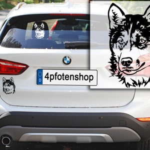 SIBERIAN HUSKY Decal Car Sticker Sticker Husky Head - Etsy