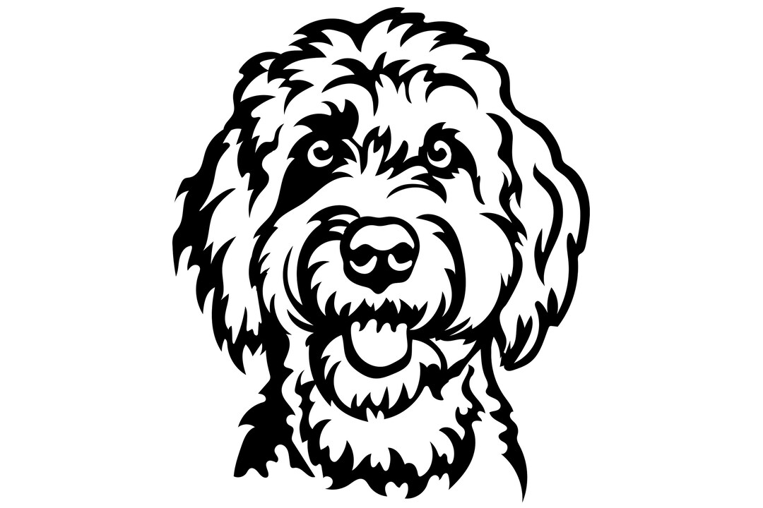 GOLDEN DOODLE Sticker Car Sticker Sticker Golden Doodle Head 3128 - Etsy