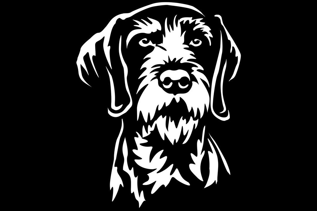 German Wirehaired Pointer Sticker Purebred Dog Sticker Car Sticker ...