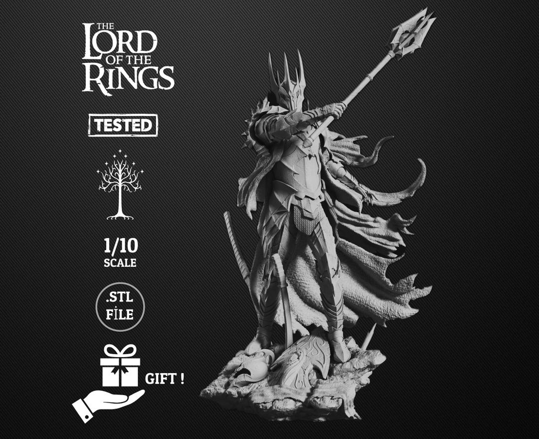 Sauron + Bust (new Season) LOTR | Lord of the Rings, 3D Printed Figure ...