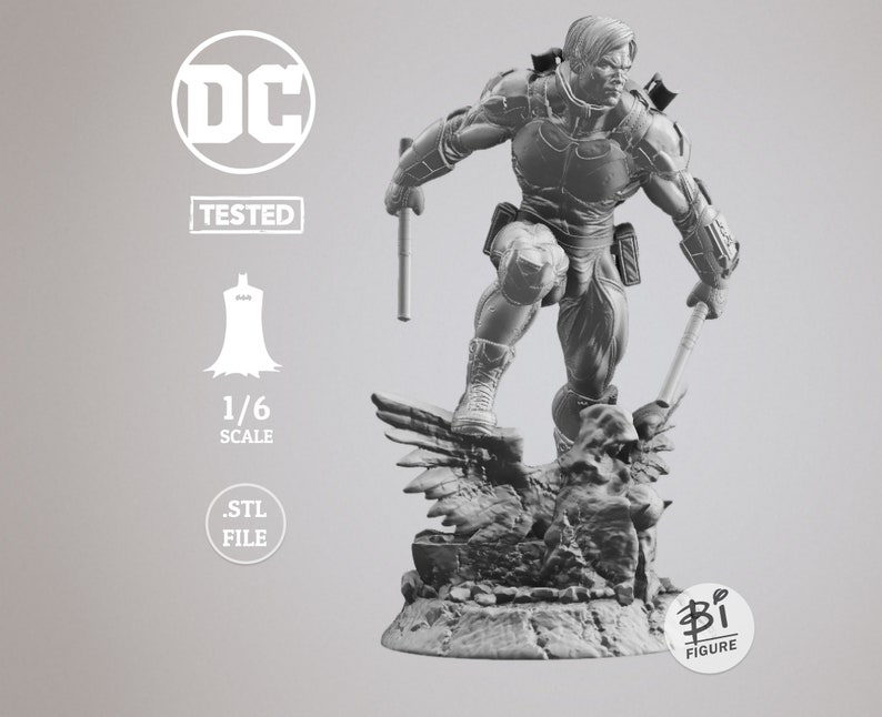 Nightwing | DC Comics, 3D Printed Figure STL File (digital) Movie ...