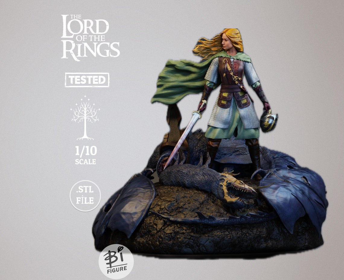 Eowyn - LOTR | Lord of the Rings, 3D Printed Figure STL File (digital ...