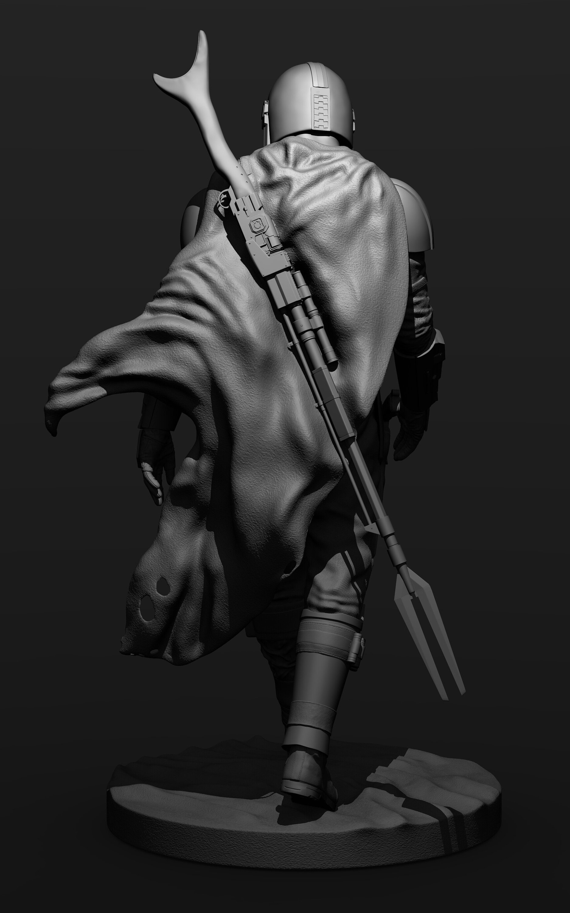 The Mandalorian 1.season Star Wars, 3D Printed Figure STL File digital ...