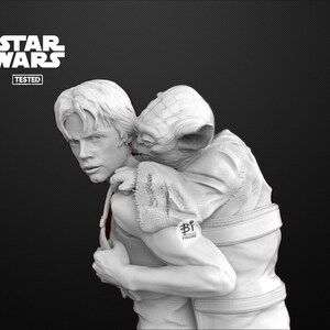 Luke and Yoda | Star Wars, 3D Printed Figure STL File (digital) Movie ...