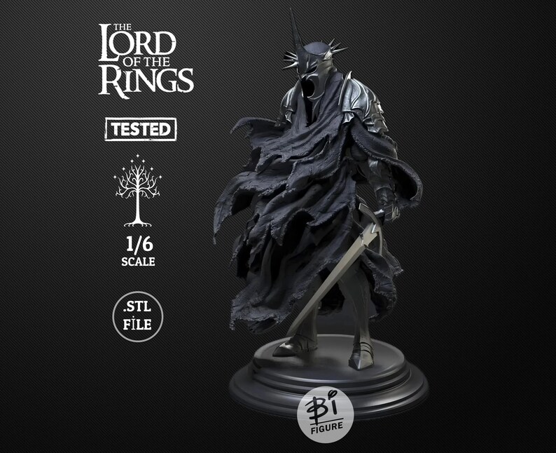Witch King of Angmar - LOTR | Lord of the Rings, 3D Printed Figure STL ...