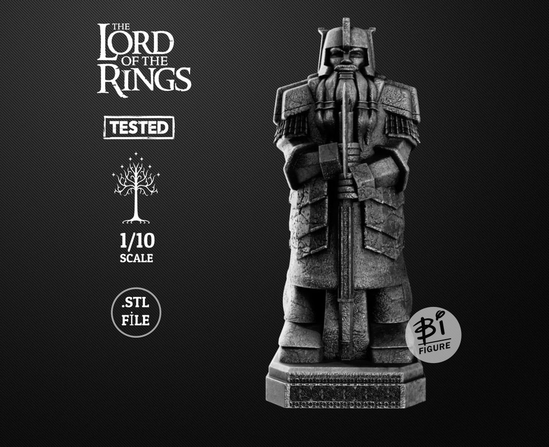 Erebor Guard Statue - LOTR | Lord of the Rings, 3D Printed Figure STL ...