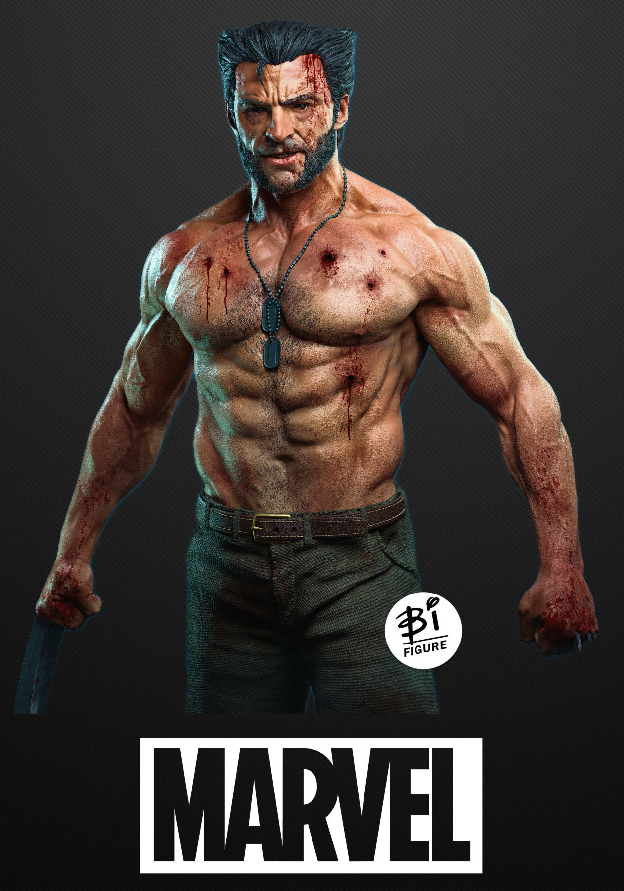 Wolverine Logan | Marvel, 3D Printed Figure STL File (digital) Movie ...