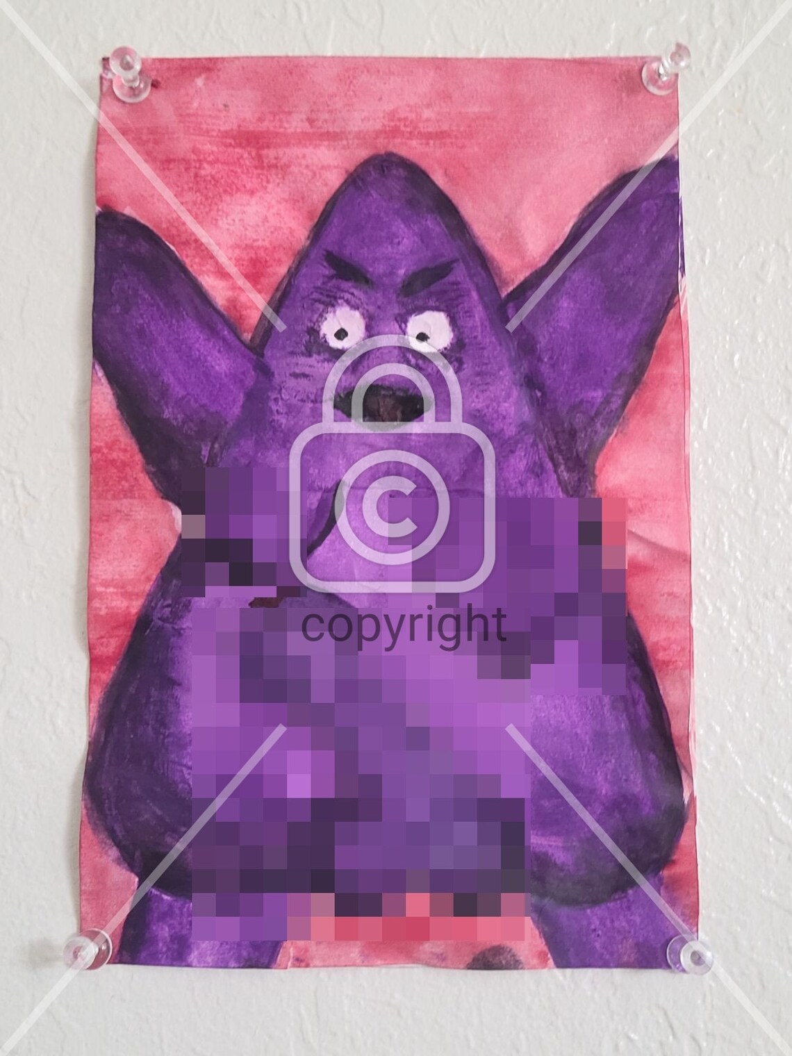 Custom Grimace Painting - Etsy