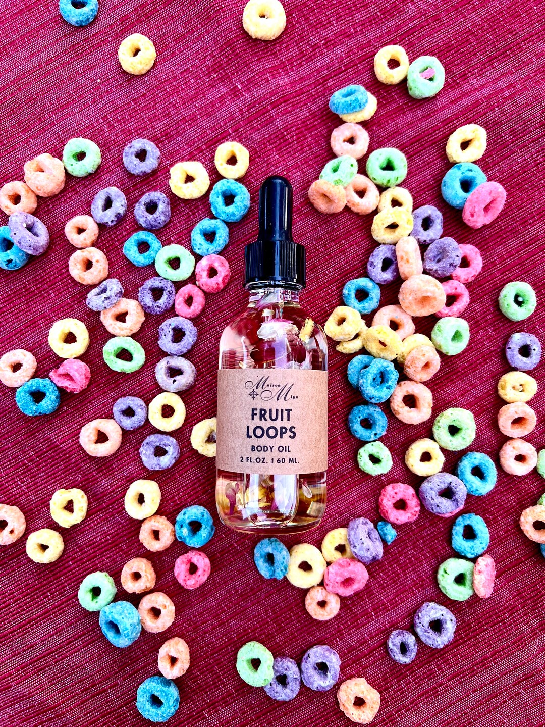 Fruit Loops Body Oil, Massage Oil, Moisturizing Oil, Gift Idea, Scented ...