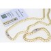 10 Karat Gold Set Monaco Chain With Bracelet 8 Mm With Lock With Stones ...