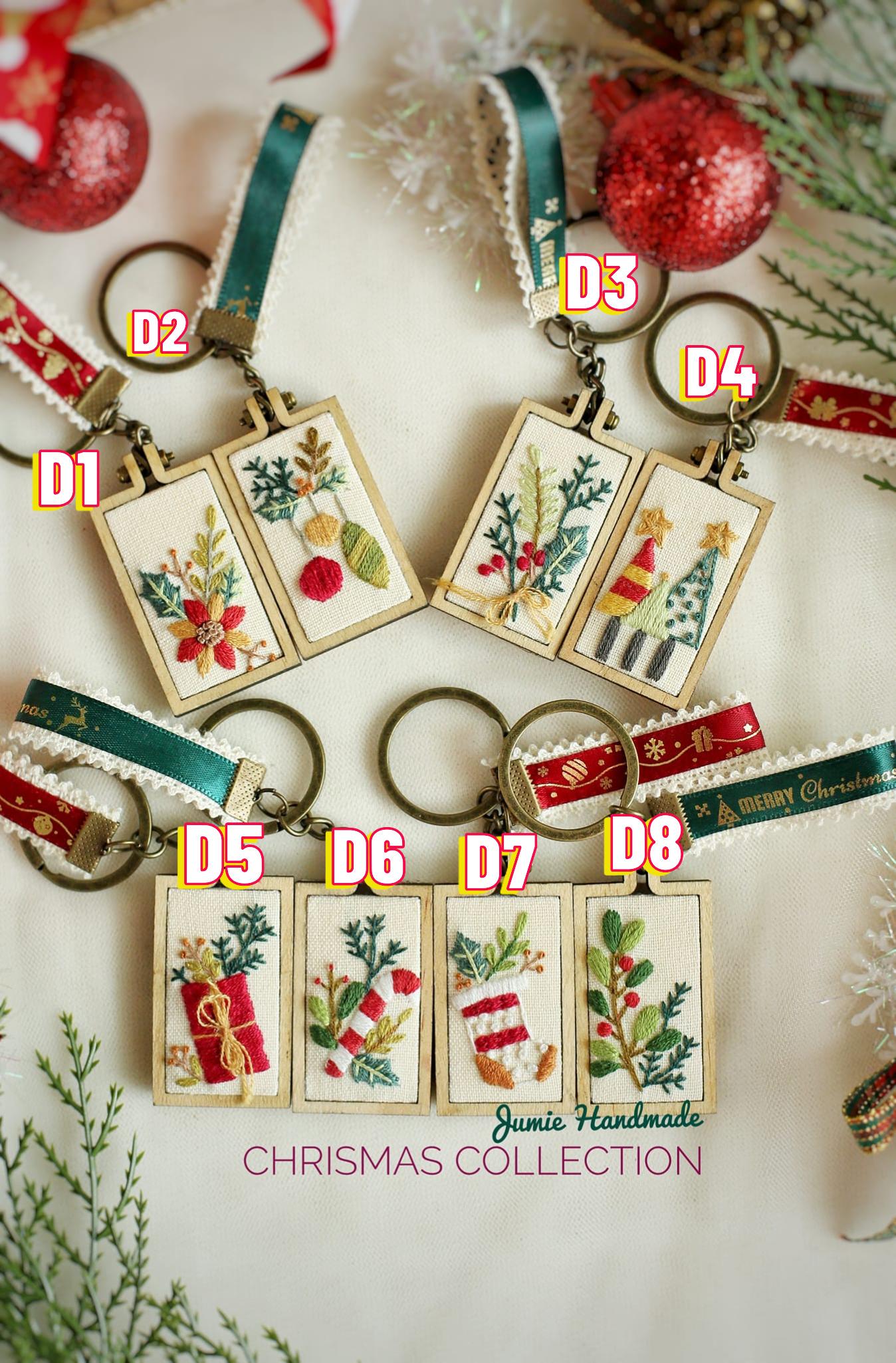 Embroidered Keychain, Hand Embroidered Keychain, 3D Floral Keychain ...