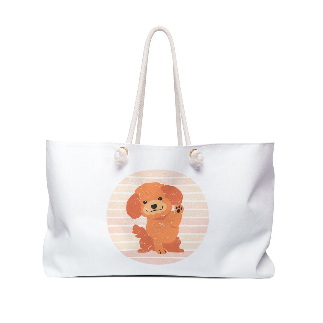 ESA Dog Gear, Tote Bag Dog and Reading, Pup Boutique, Maltipoo Gift ...