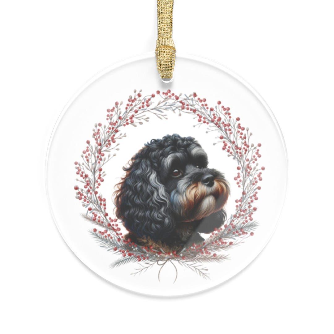 Christmas Ornament: Black Cavapoo, Cockapoo, Poodle Doodle, Maltipoo ...