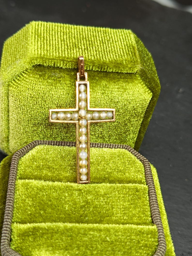 Rare and Very Beautiful Large Gold-plated Cross Pendant, Mid-18th ...