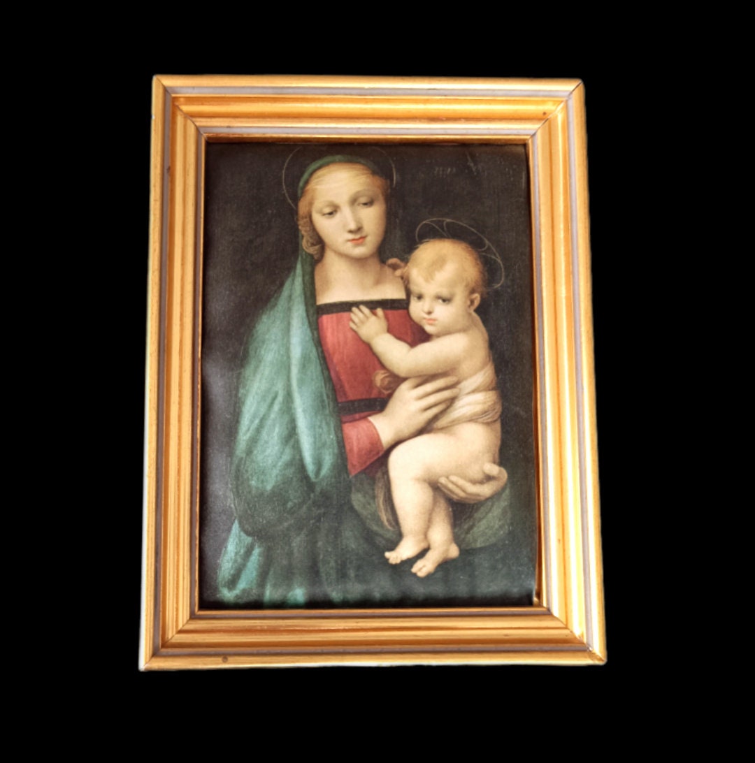 Charming Little Painting the Madonna of the Grand Duke Portrait by ...