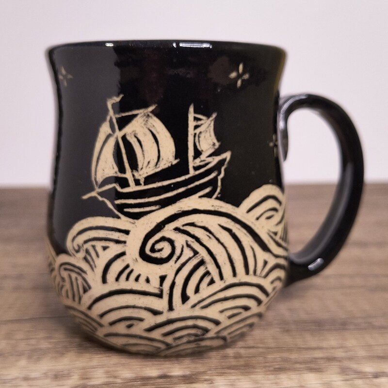 Sgraffito Mug - Etsy