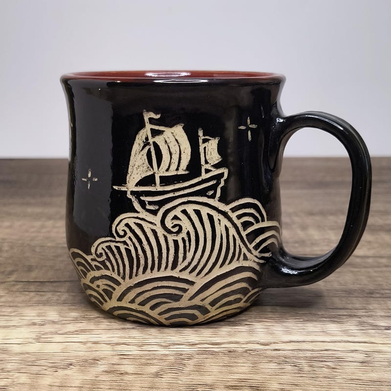 Sgraffito Mug - Etsy