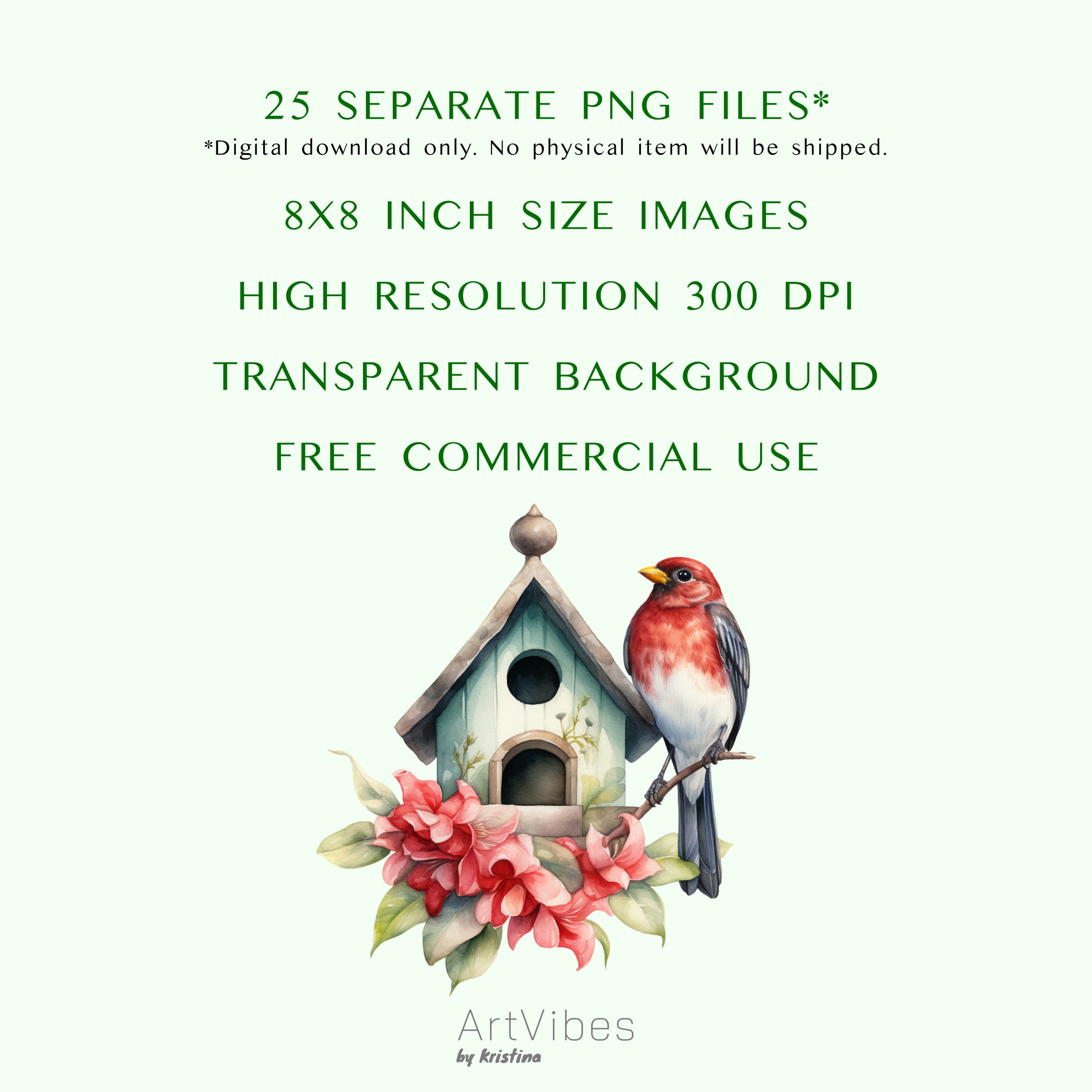 Watercolor Spring&easter | Spring and Easter Bundle | Spring and Easter ...