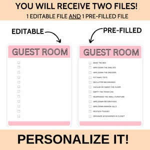 Kids Cleaning Cards, Printable Cleaning Checklist by Room, Zone ...