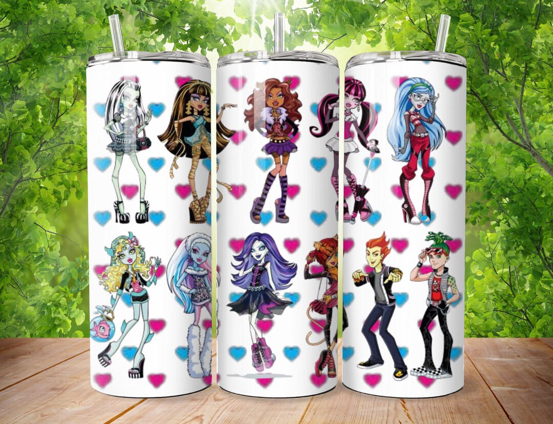 Monster Girls and Monster Guys Tumbler - Heart Background Design 2 ...