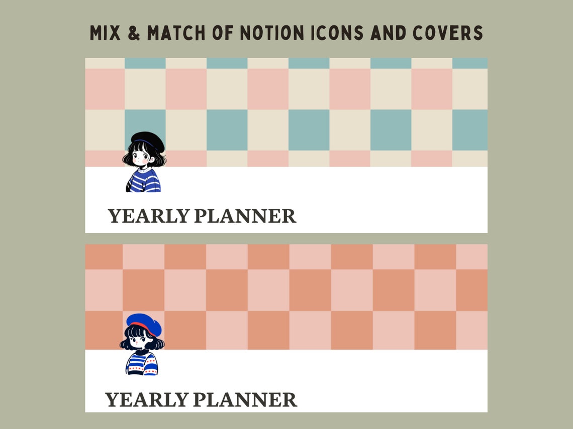 French Girl Themed Notion Icons ｜notion Icons and Notion Covers for ...