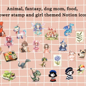 300+ Notion Icons and 400+ Notion Covers Bundle ｜notion Customization Bundle ｜notion Bundle ...