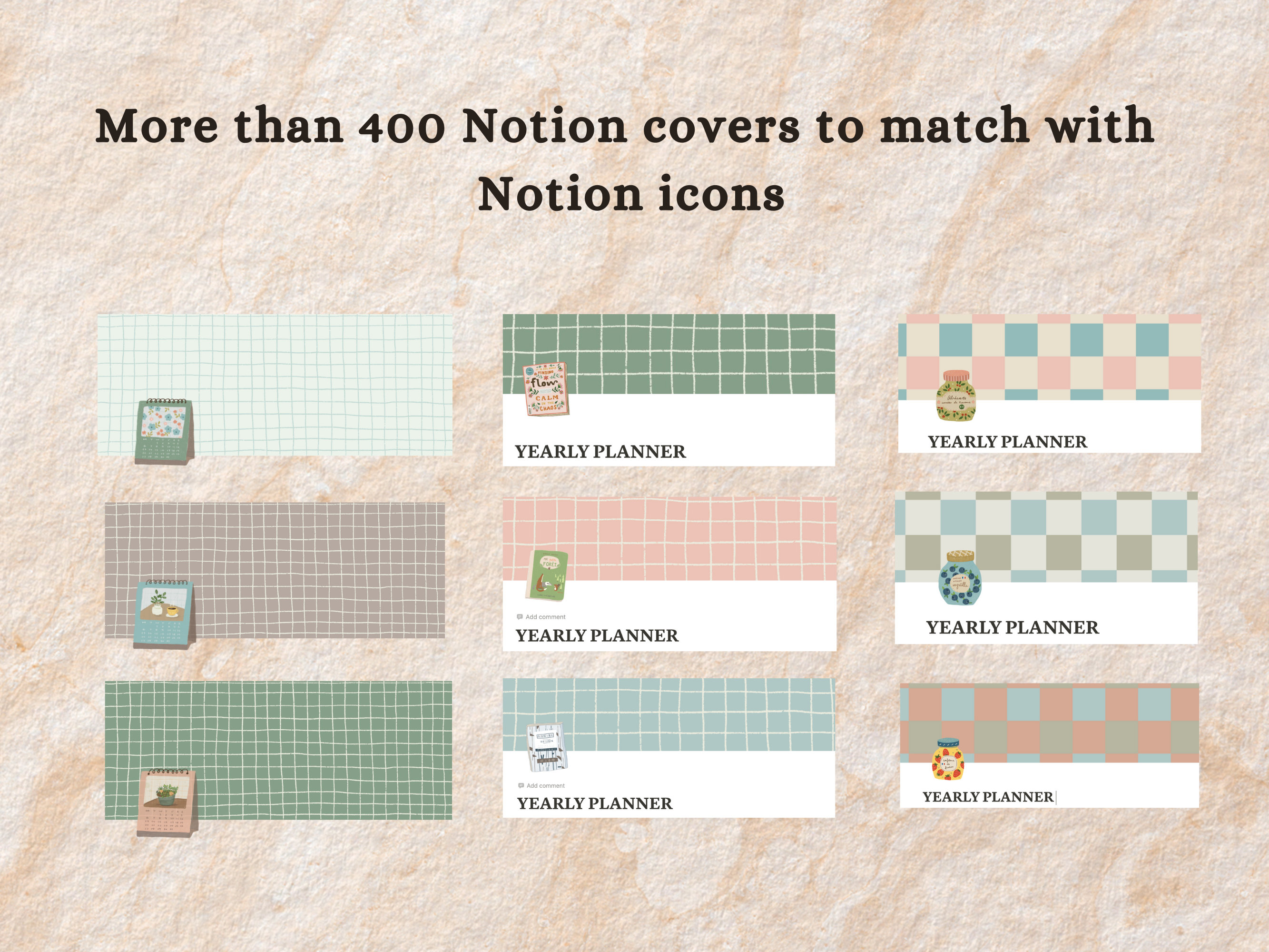 300+ Notion Icons and 400+ Notion Covers Bundle ｜notion Customization ...