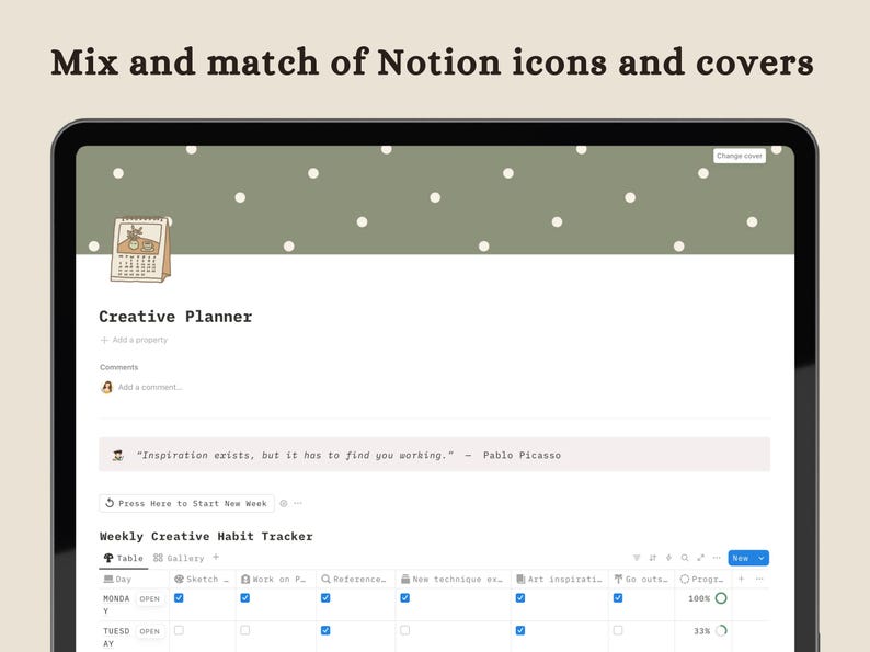 Hand Drawn Cafe Themed Notion Icons | Earthy Color Notion Covers Pack｜cafe Icons for Notion ...