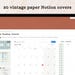 Vintage Paper Notion Covers for Notion Templates | Notion Covers for ...