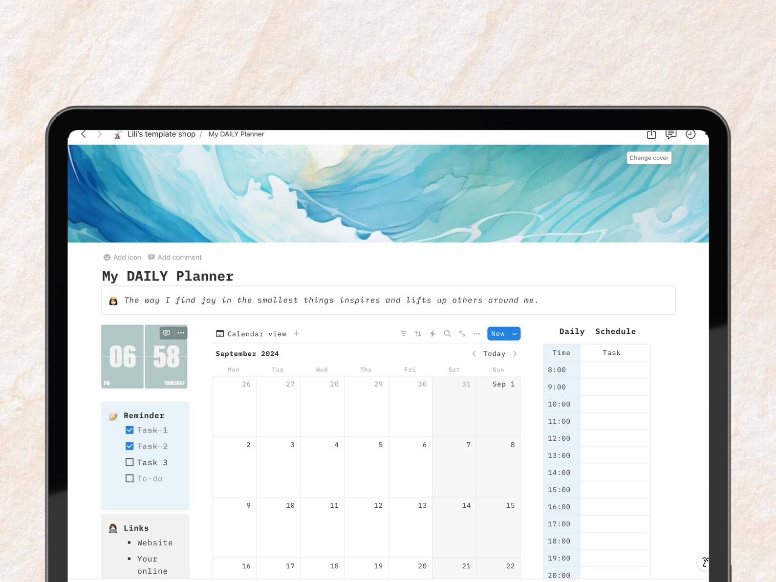 Blue Wave Themed Notion Covers for Notion Templates｜aesthetic Notion ...