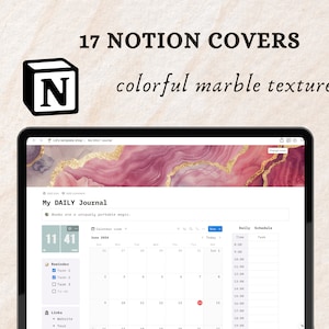 Colorful Marble Texture Notion Covers for Notion Templates | Marble ...