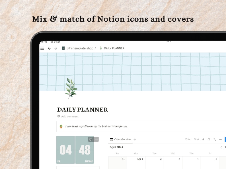 Notion Icons and Notion Covers for Notion Templates | 19 Plant Themed ...