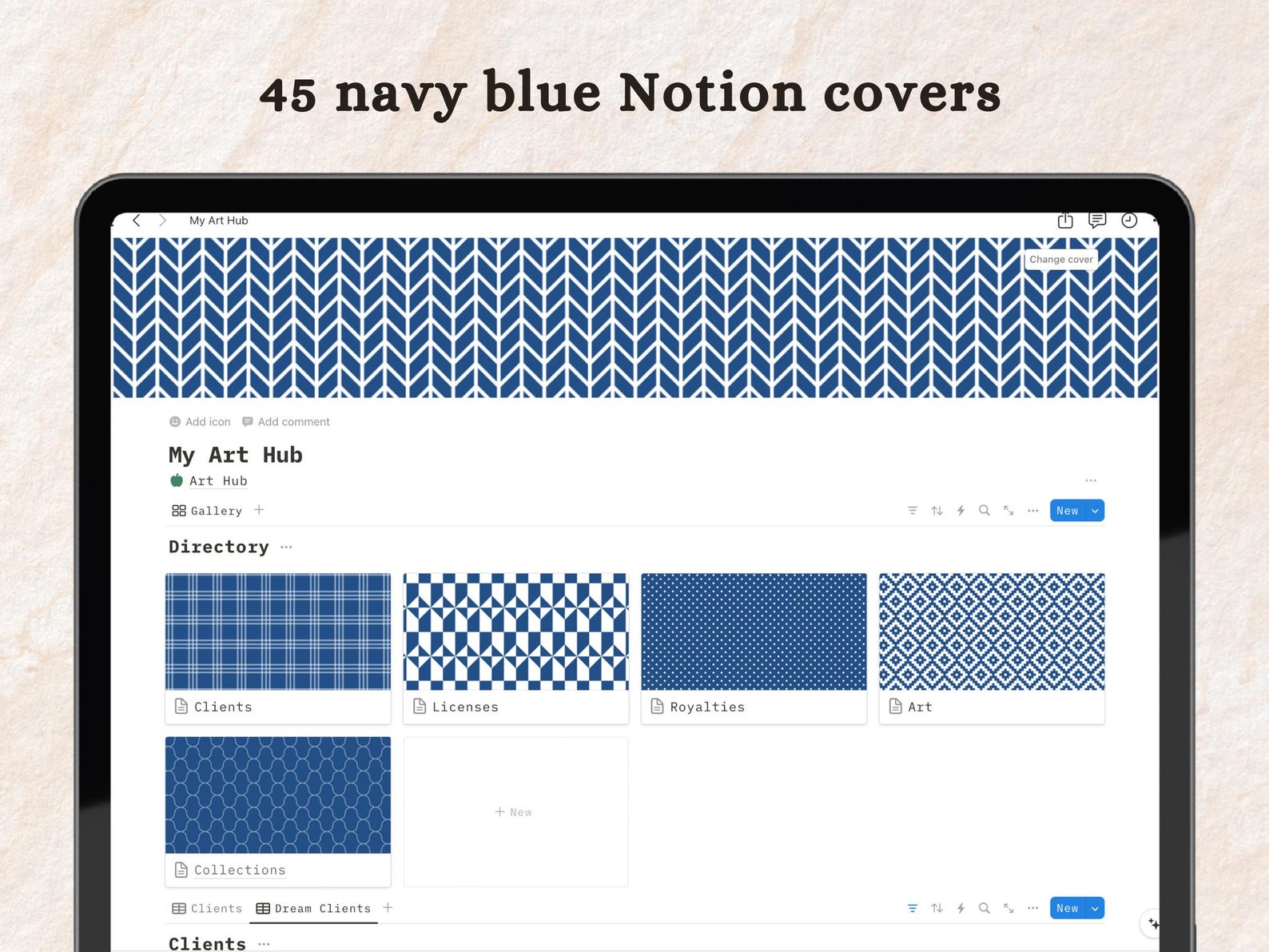Navy Blue Themed Notion Covers for Notion Art Hub｜aesthetic Notion｜navy ...