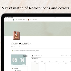 Notion Icons for Reading Tracker | Classic Book and Stationery Themed ...